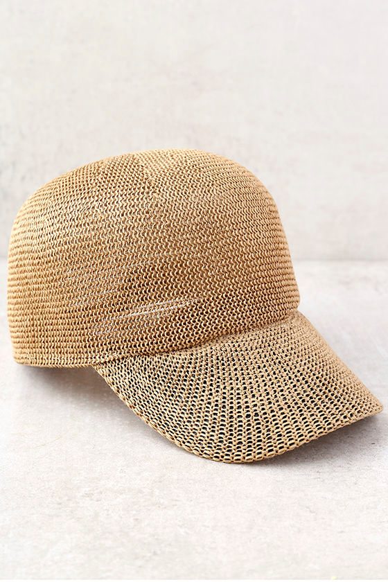 Wyeth Paula - Beige Baseball Cap - Straw Baseball Cap - $33.00 - Lulus
