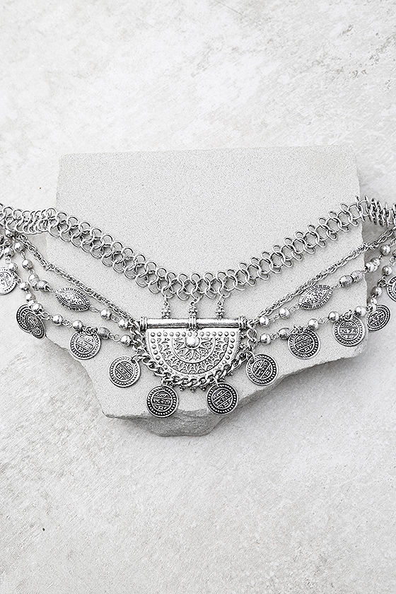 Cute Boho Silver Coin Belt - Silver Coin Belt - Boho Belt - $24.00