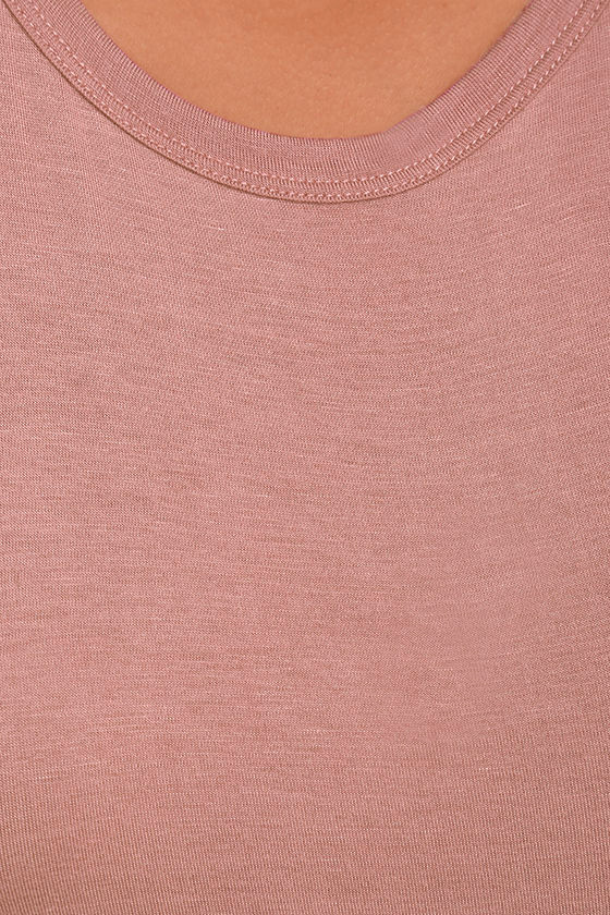 Cute Mauve Top - Tank Top - Open Back Top - $26.00