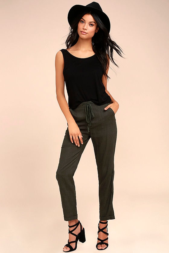 Cute Black Tank Top - Black Top - Backless Tank Top - Crop Tank Top ...