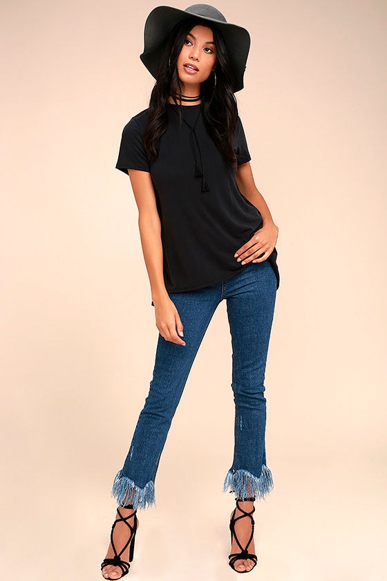 Cool Black Tee - Backless Tee - Cage Back Tee - Split-Back Tee - $28.00 ...