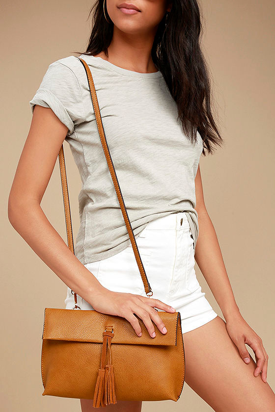 Cute Brown Clutch Tassel Clutch Folding Clutch 3800 Lulus
