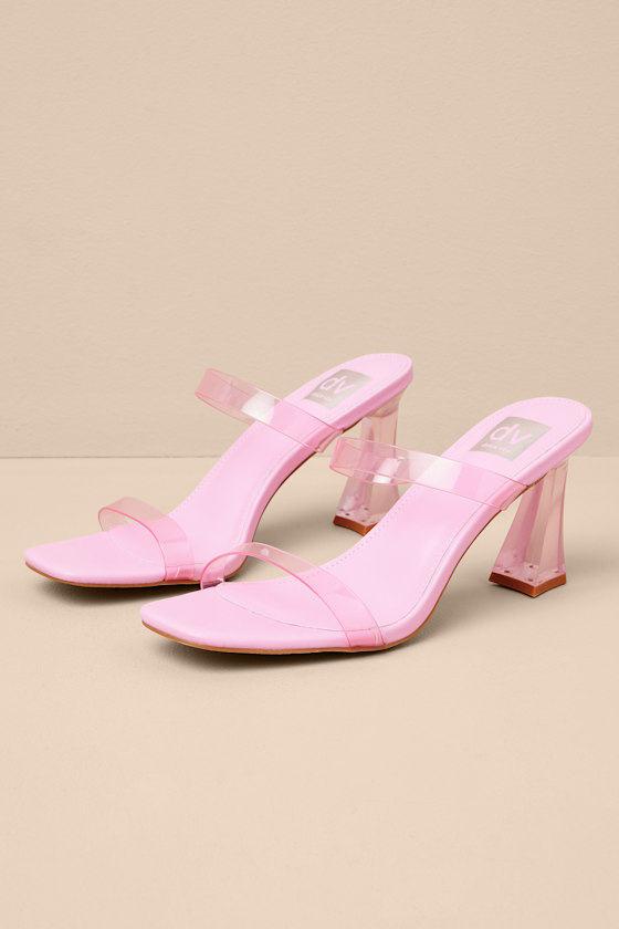 DV By Dolce Vita Yorke - Bubble Gum Slide Sandals - High Heels - Lulus