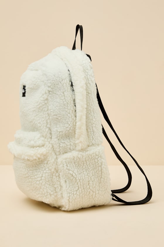 Vans Old Skool Mini Backpack - Ivory Backpack - Shearling Bag - Lulus