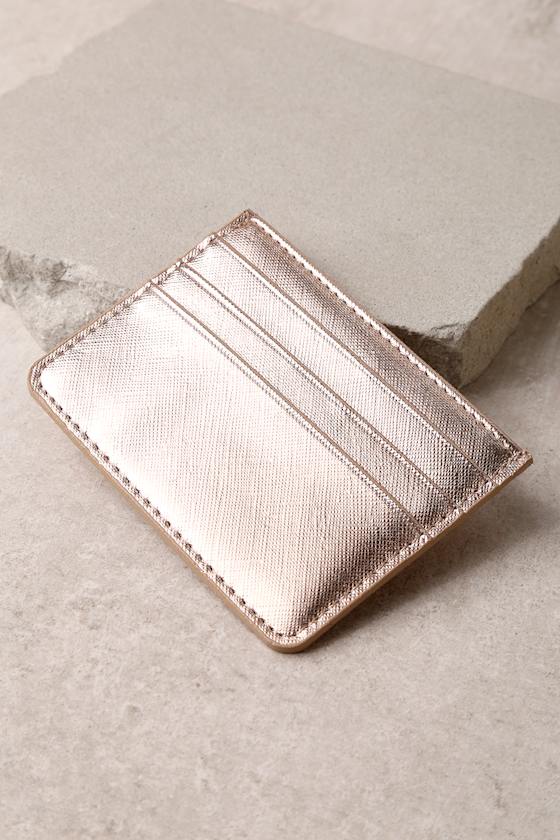 Chic Card Holder - Vegan Card Holder - Rose Gold Wallet - Lulus