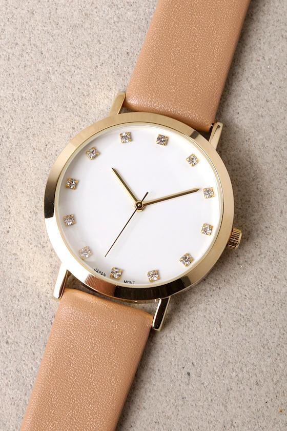 Chic Beige Watch - Rhinestone Watch - Women's Watch - Lulus