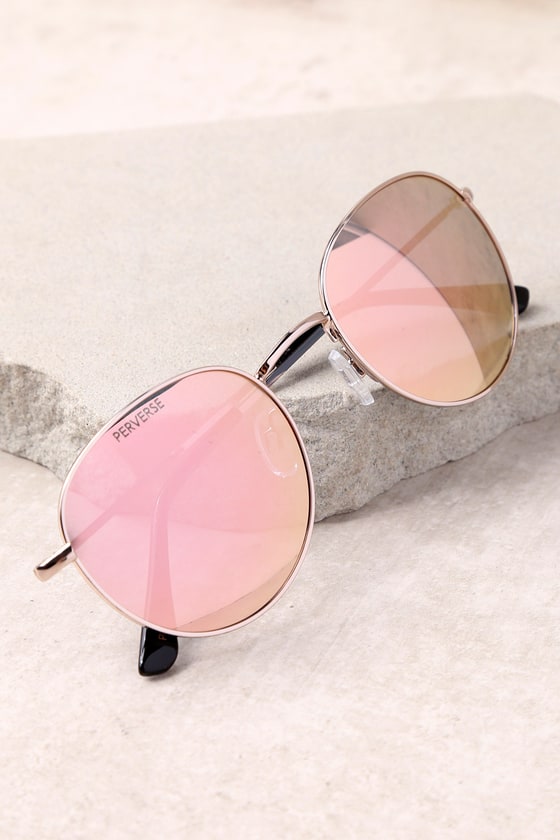 Perverse Lainey Silver And Pink Mirrored Sunglasses Lulus