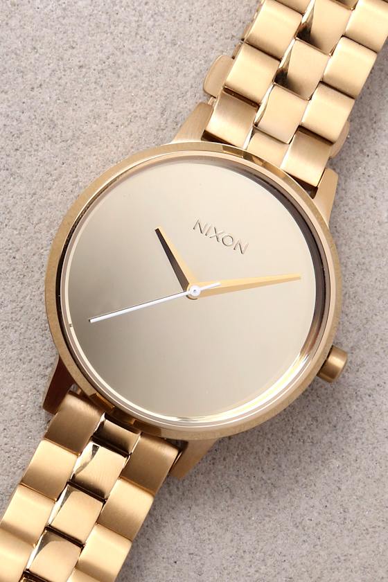 Nixon Kensington Watch - Gold Mirrored Watch - Women's Watch - Lulus