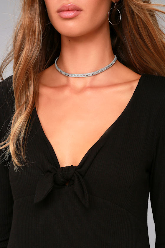 Lucy Love Kelly Taylor Black Dress - Knotted Dress