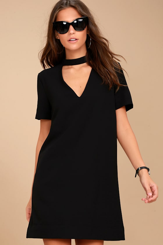 Chic Black Shift Dress - Cutout Dress - Casual Dress - Lulus