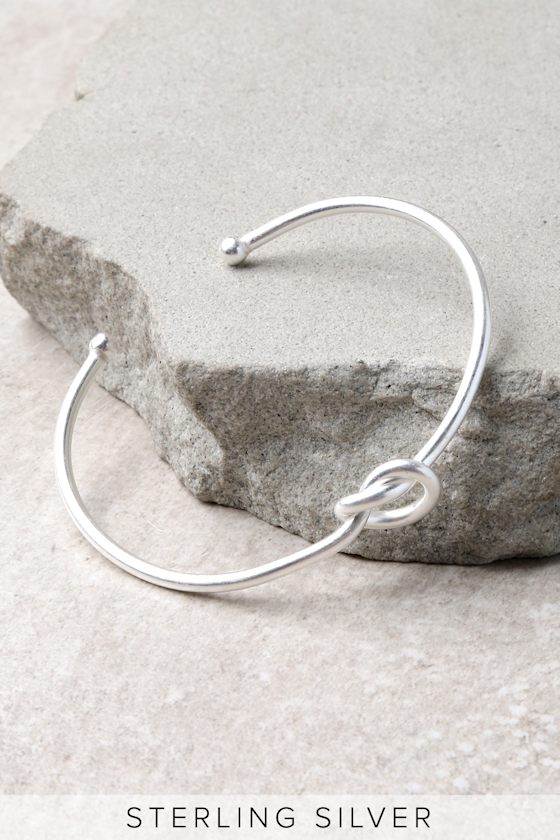 Chic Silver Knot Bracelet - Sterling Silver Bracelet