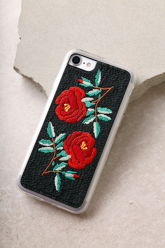 Zero Gravity Strike iPhone 7 Case - Embroidered Phone Case - Lulus
