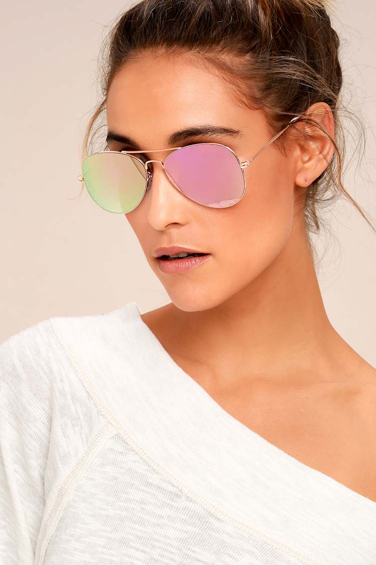 Pink Mirrored Aviators | atelier-yuwa.ciao.jp