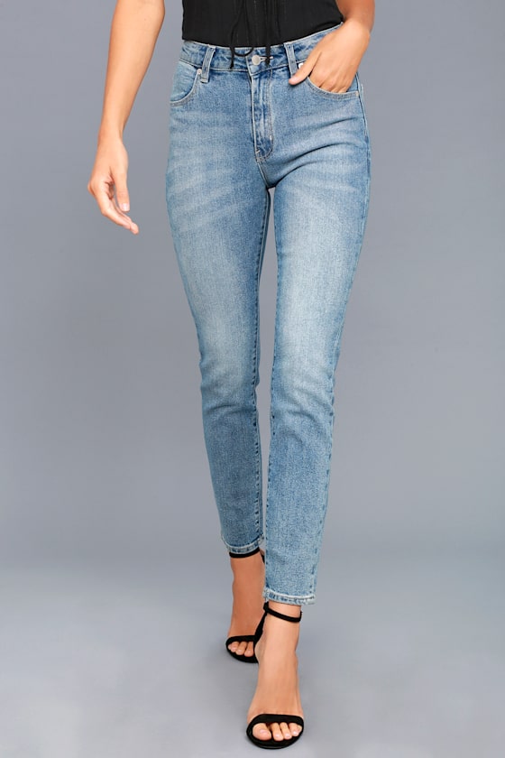 Rollas Miller Skinny Jeans - Light Wash Jeans - Washed Jeans - Lulus