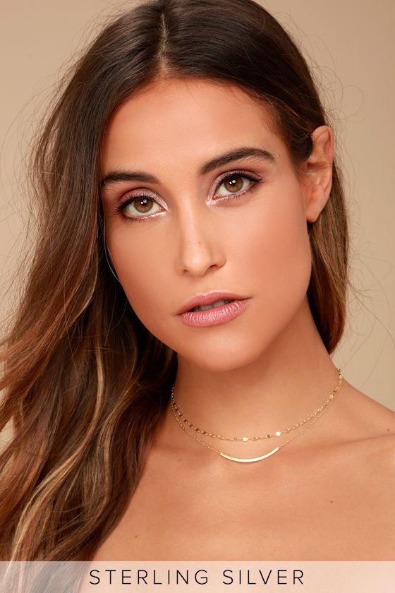 Pretty Gold Choker - Layered Choker Necklace - Lulus