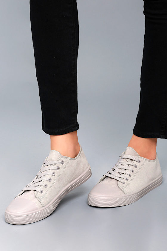 Cute Grey Sneakers - Suede Sneakers - Street Style Wear - Lulus