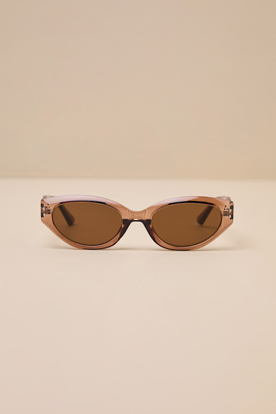 Brown Cat-Eye Sunglasses - Brown Sunglasses - Cat-Eye Sunglasses - Lulus
