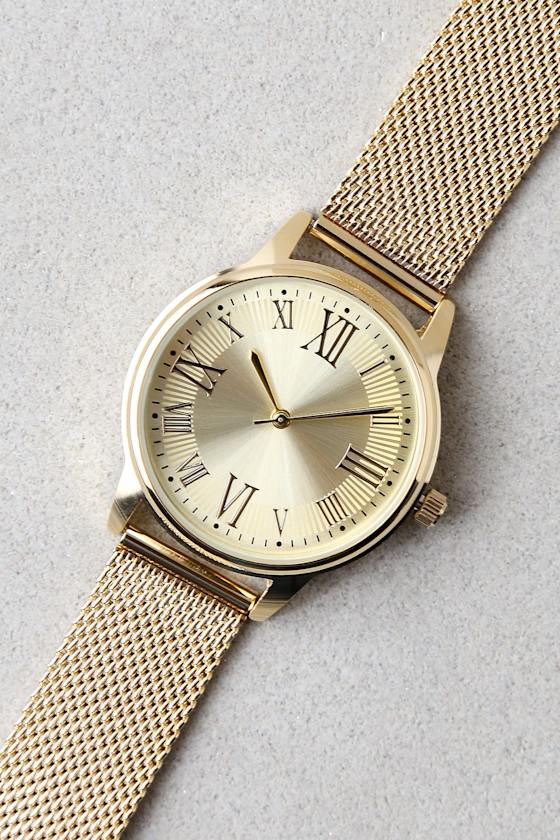 Chic Gold Watch - Mesh Watch - Women's Watch - Lulus