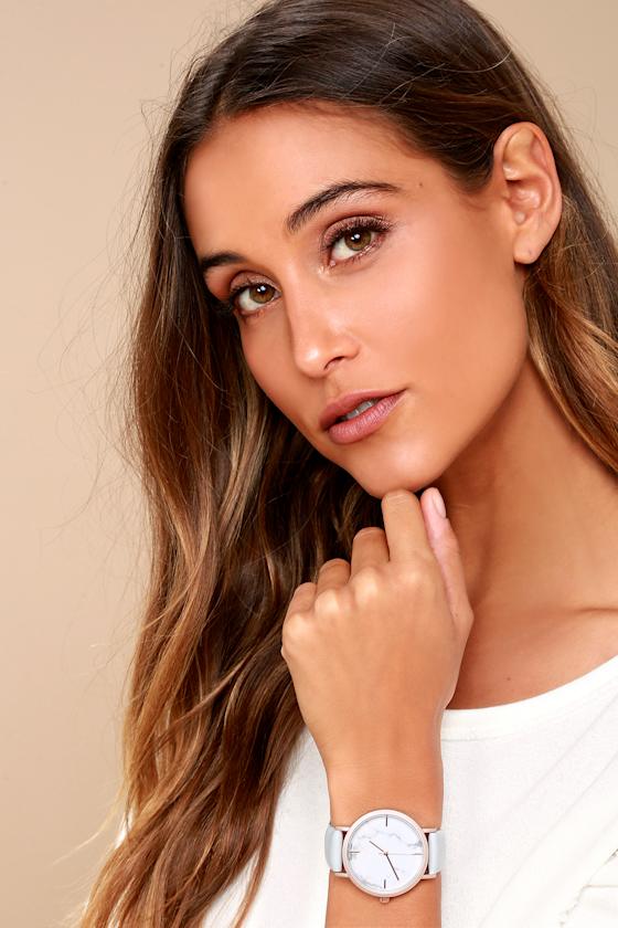 Sleek Light Blue Watch - Marble Watch - Women's Watch - Lulus