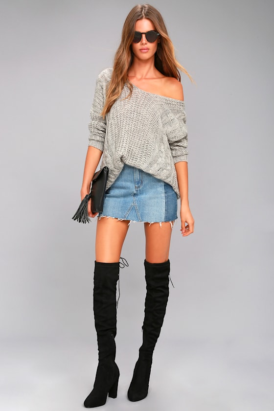 Cozy Knit Sweater - Strappy Back Sweater - V-Neck Sweater - Lulus