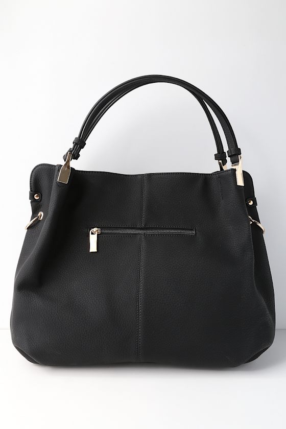 Chic Black Purse - Vegan Leather Purse - $38.00