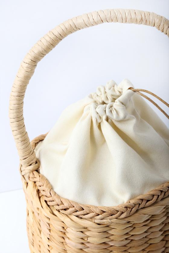 Cute Woven Bucket Bag - Straw Bucket Bag - Woven Purse