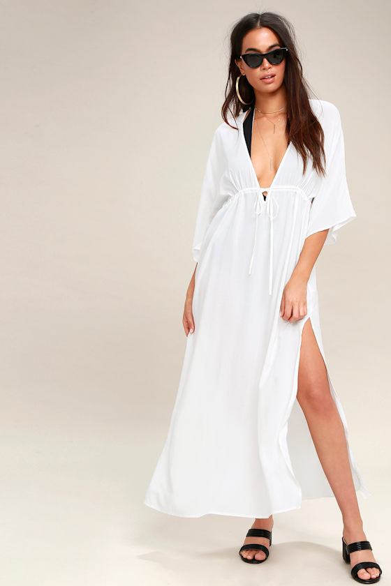 Cute Swimsuit Cover-Up - White Maxi Cover-Up - Lulus