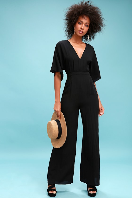 Cute Jumpsuit - Wide-Leg Jumpsuit - Black Jumpsuit - Lulus