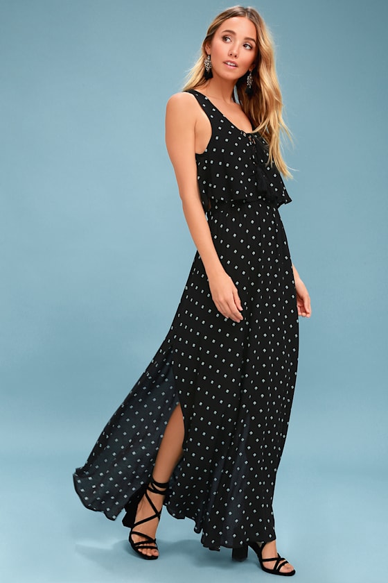 Cute Maxi Dress - Backless Maxi Dress - Lace-Up Maxi Dress - Lulus
