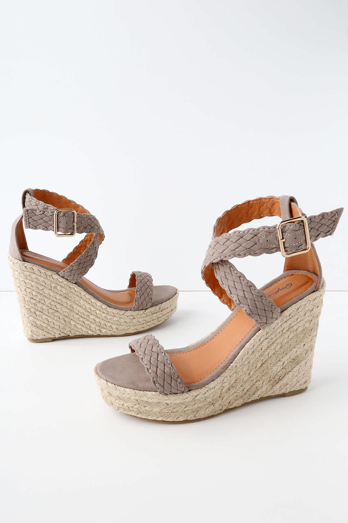 Cute Espadrille Wedges - Taupe Wedges - Wedge Sandals - Lulus