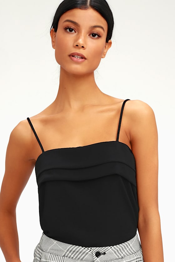 Cute Black Tank Top - Black Crop Top - Cropped Tank Top - Lulus