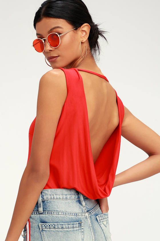 Sexy Bodysuit - Backless Bodysuit - Red Bodysuit - Lulus