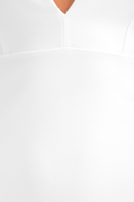 Sexy White Dress Bodycon Dress Lwd Midi Dress 4900