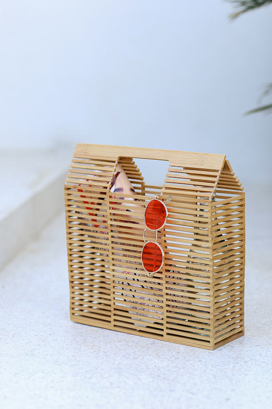 Cool Bamboo Bag - Wooden Bag - Tan Bamboo Bag - Lulus