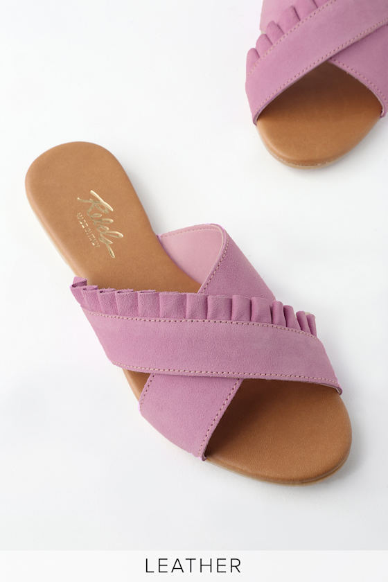 Rebels Daray - Lilac Sandals - Slide Sandals - Flat Sandals - Lulus