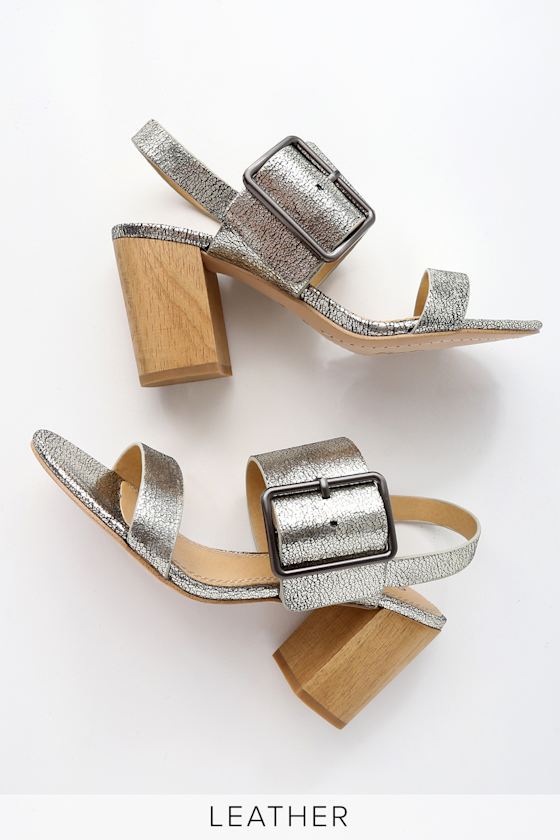 Splendid Bo - High Heel Sandals - Metallic Sandals - Lulus