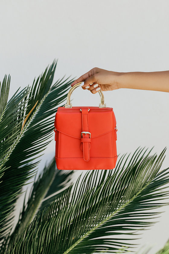 Trendy Orange Purse - Mini Purse - Faux Purse - Lulus