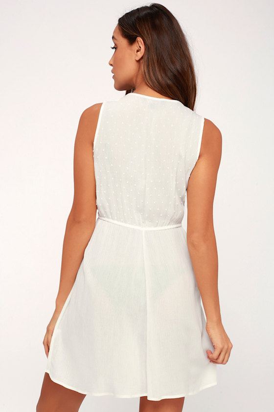 Cute White Cover-Up - Sheer Cover-Up - Swim Cover-Up - Lulus