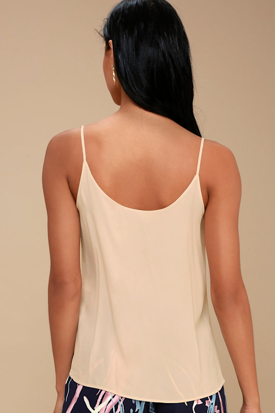 Cute Cream Tank Top - Surplice Tank Top - Wrap Top - Lulus