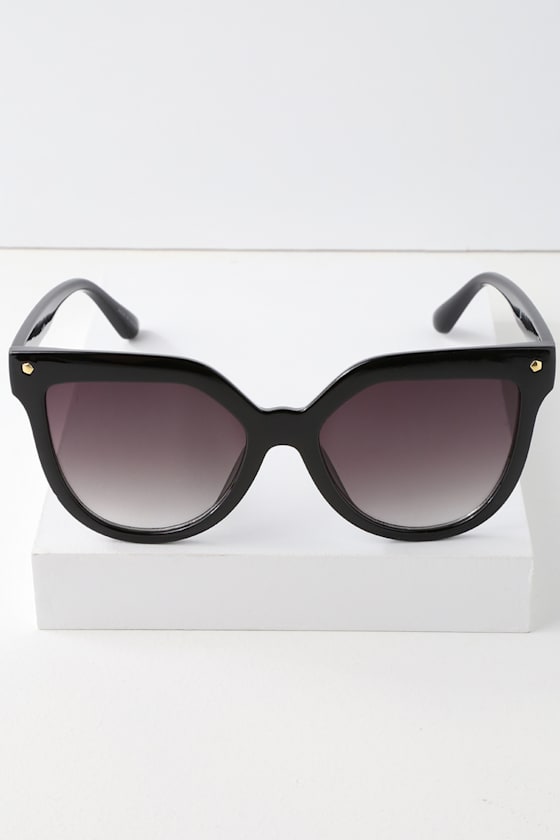 Chic Black Sunglasses - Oversized Sunglasses - Black Sunnies