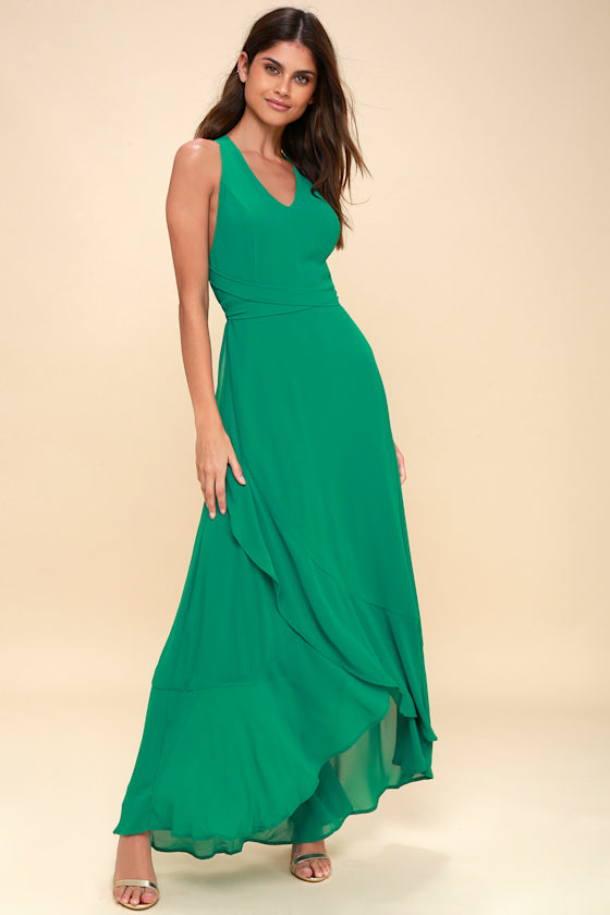 Chic Green Dress - Convertible Dress - High-Low Dress - Lulus
