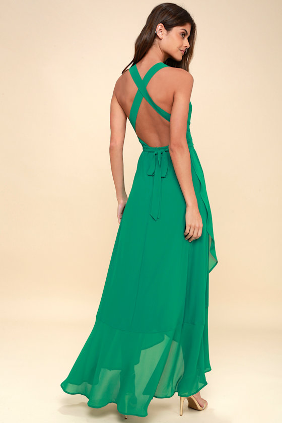 Chic Green Dress - Convertible Dress - High-Low Dress - Lulus