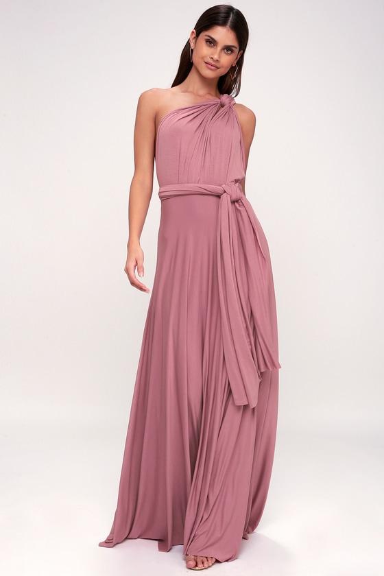 Mauve Bridesmaid Dress Convertible Dress Infinity Dress Lulus