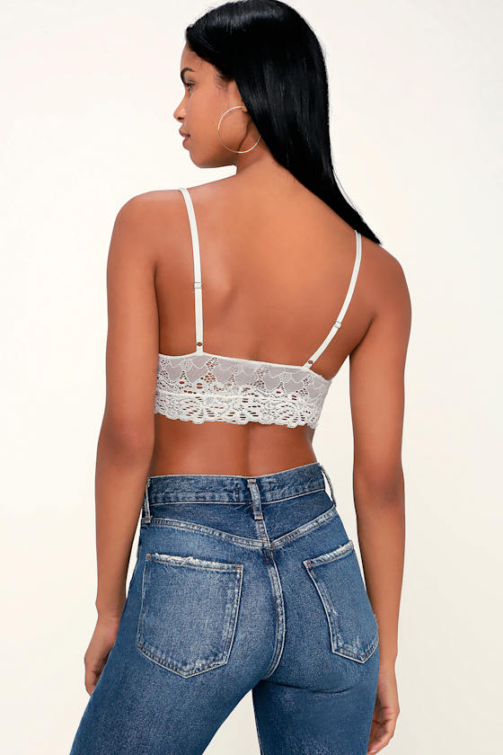 Cute White Lace Bralette White Bralette Lacy White Bralette Lulus