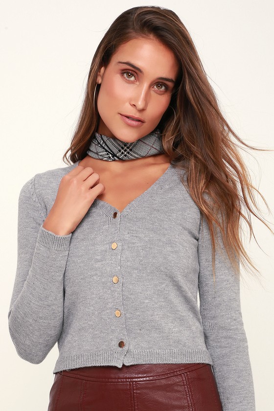 Cute Grey Cardigan Grey Knit Sweater Knit Cardigan Sweater Lulus