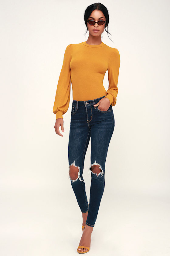 Cute Yellow Top - Long Sleeve Top - Yellow Top - Ribbed Top - Lulus