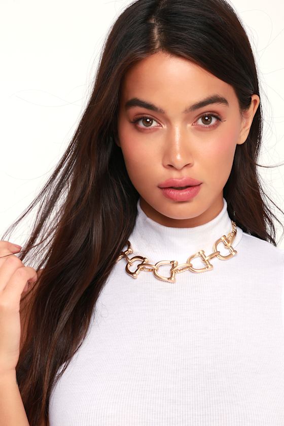 Chic Gold Necklace - Chain Necklace - Oversized Necklace - Chain - Lulus