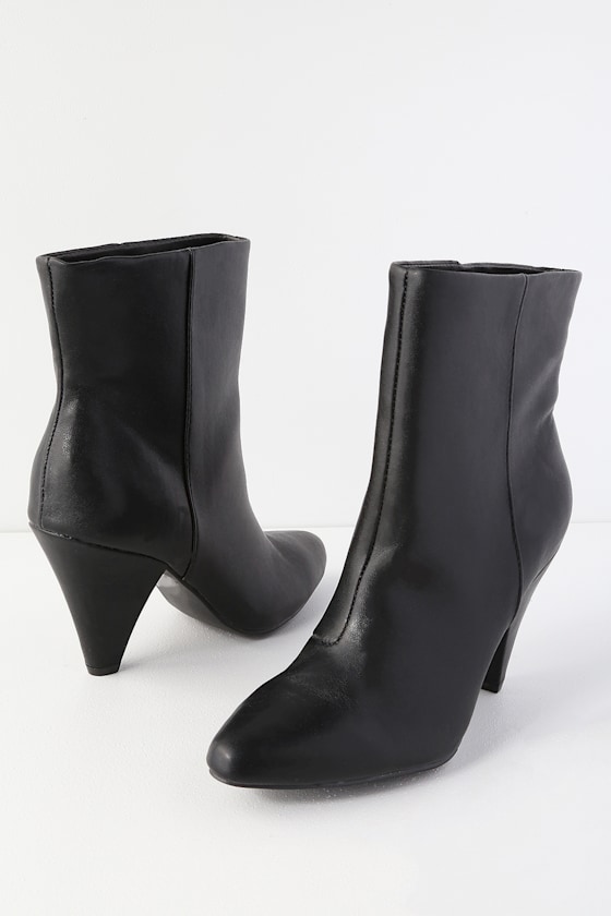 DV by Dolce Vita Boss - Black Stella Boots - Mid-Calf Booties - Lulus