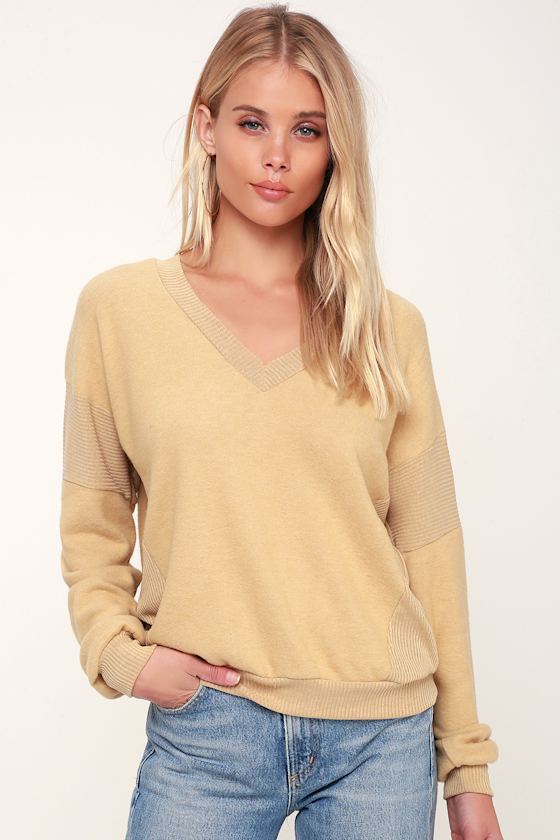 Project Social T Alsen - Light Yellow Sweater - Cozy Sweater Top - Lulus
