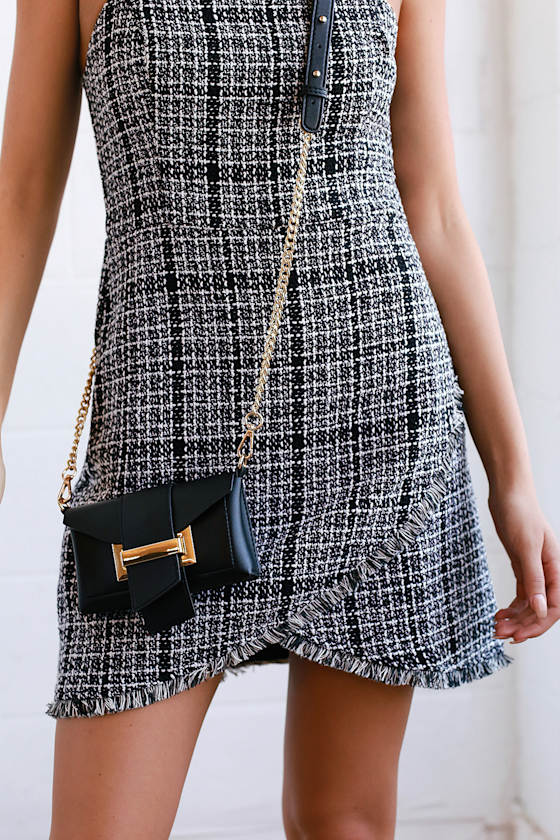 Chic Black Purse - Mini Purse - Vegan Leather Purse - Handbag - Lulus